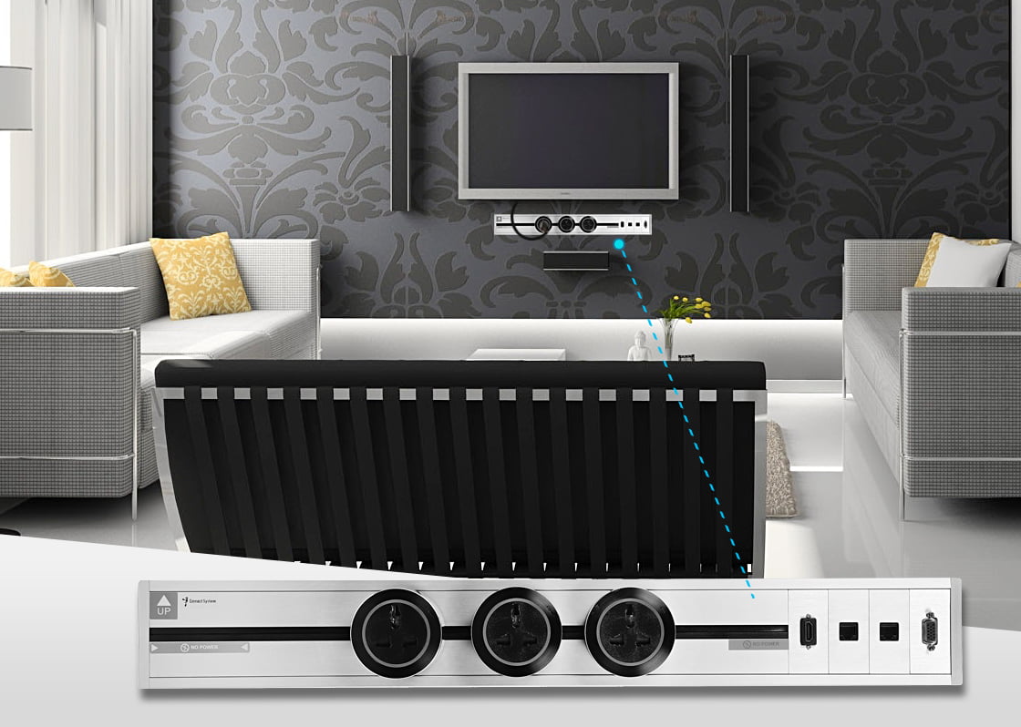 Track Connect - Modular Power Socket Unit for Modern Workspaces
